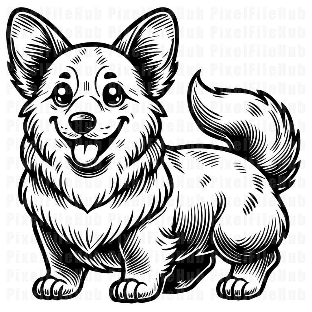 Corgi SVG – Cute Dog Clipart Vector for Cricut and Silhouette - Etsy
