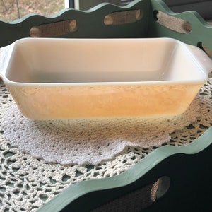 Fire King Bread Pan Peach Luster - Etsy