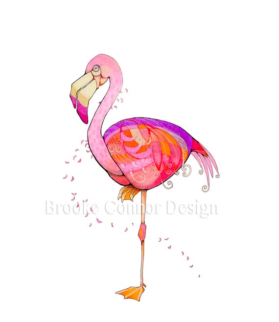 The Mauvelous Flamingo a Pink Bird From Florida - Etsy