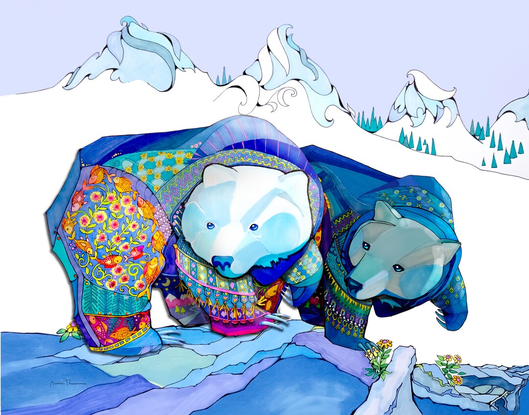 Momma and Poppa Bear in Scandinavian Sweaters - Etsy