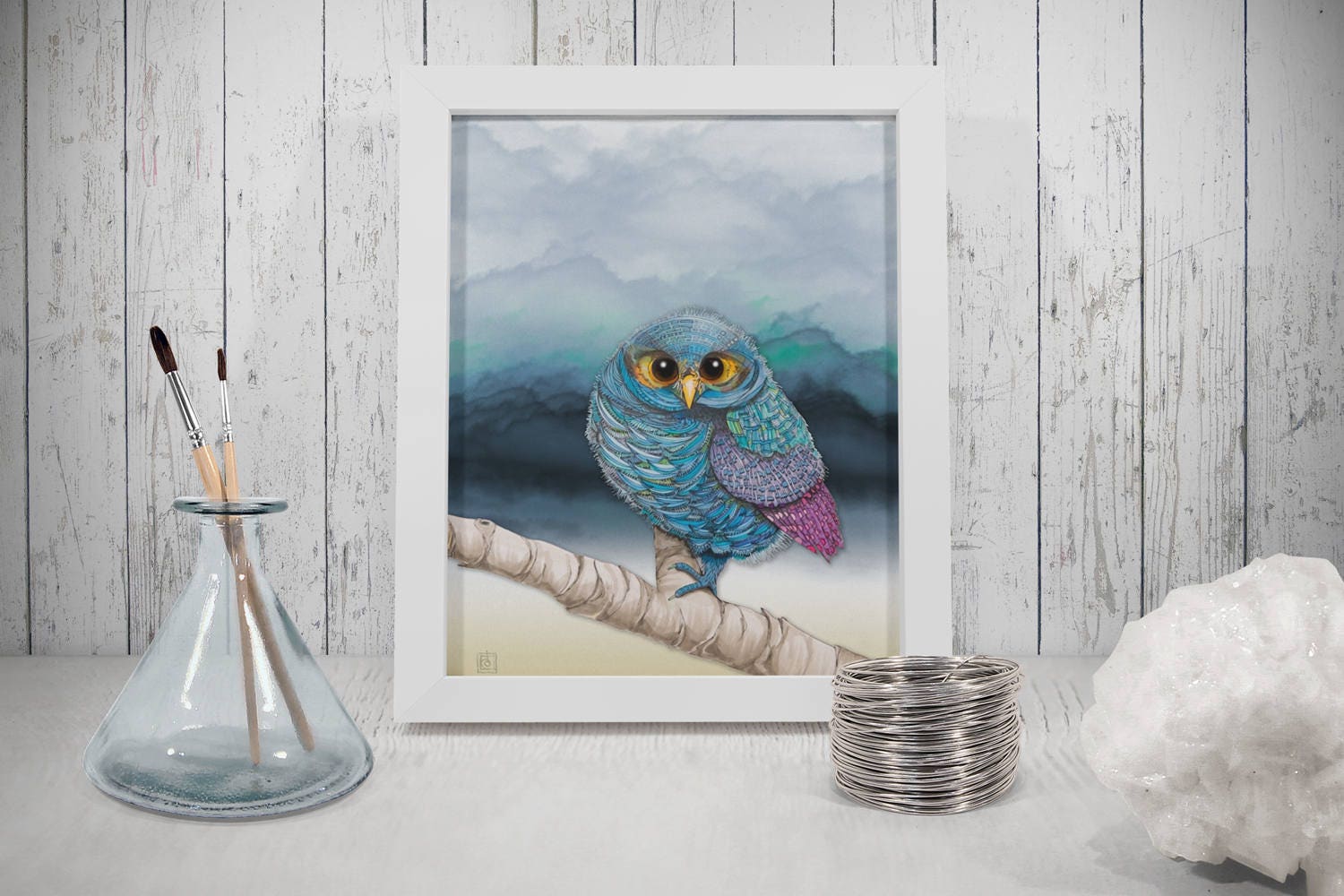 The Fuzzy Little Owl in the Rocky Mountains - Etsy