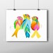 Three Birds Print - Etsy