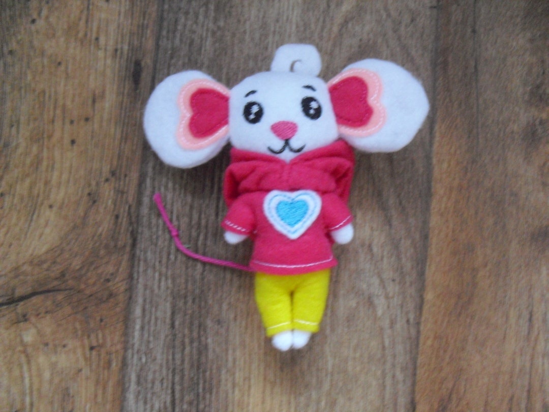 Snuggley,soft Pocket Mouse With Heart Ears-and a Hood to Hide In.the ...