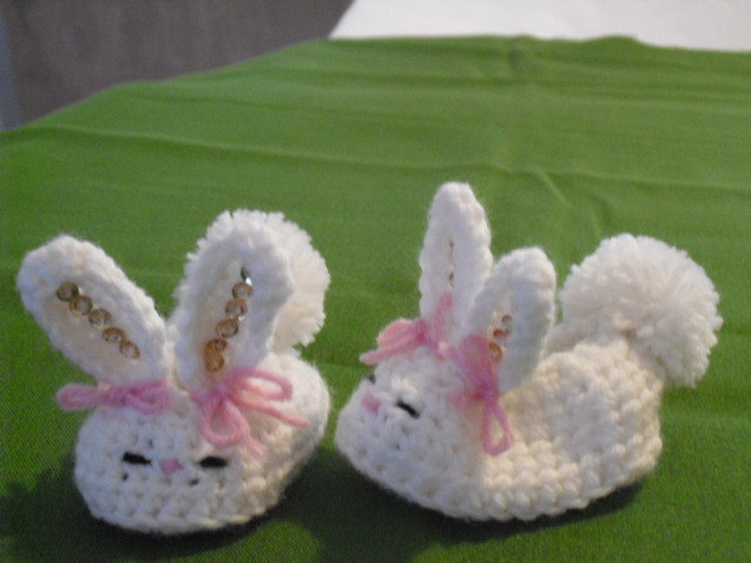 Easter Bunny Glamour Booties Sequins and Bows! Stylish Unique!so Cute ...