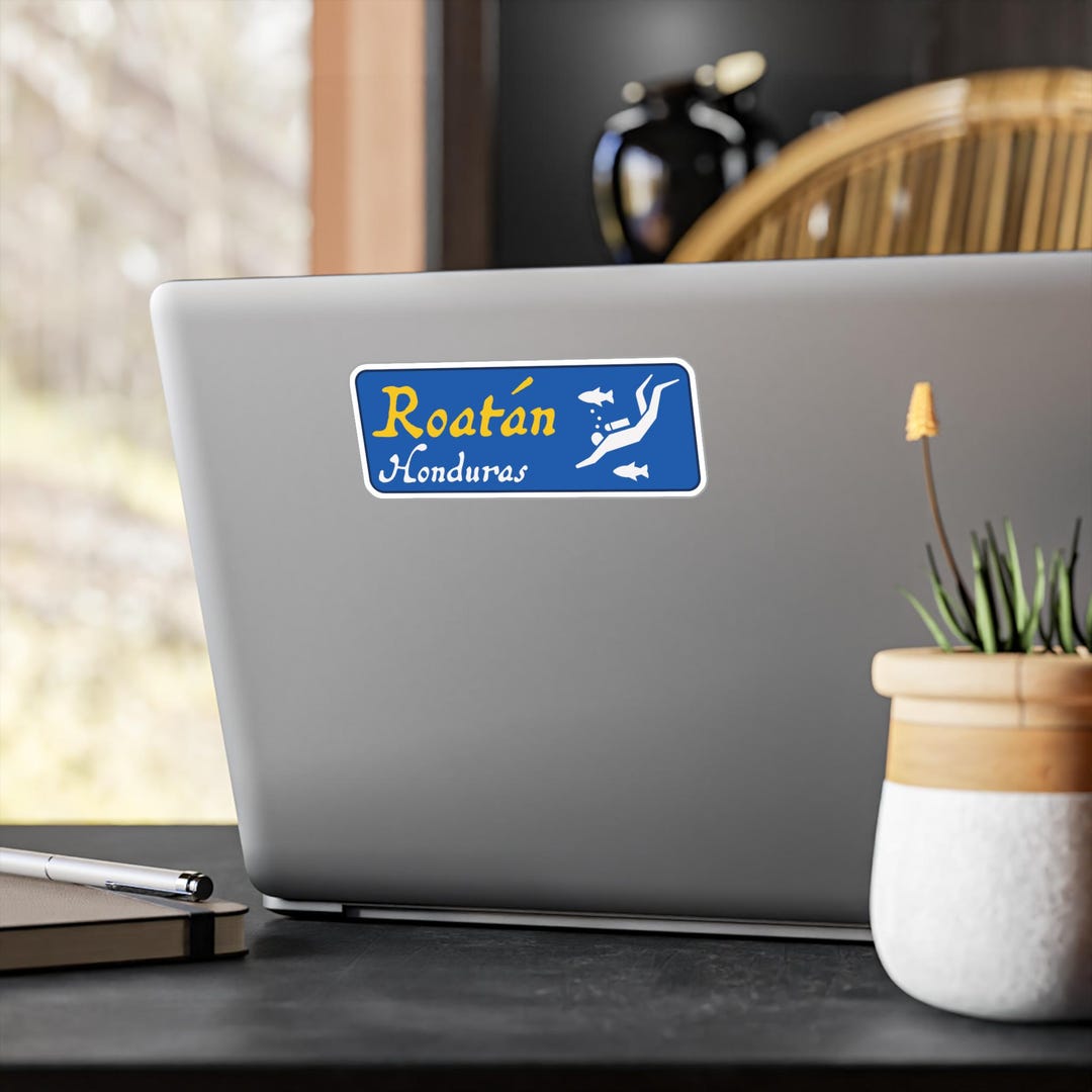 Roatan Honduras Travel Sticker for Laptop, Suitcase, Car, Water Bottle ...