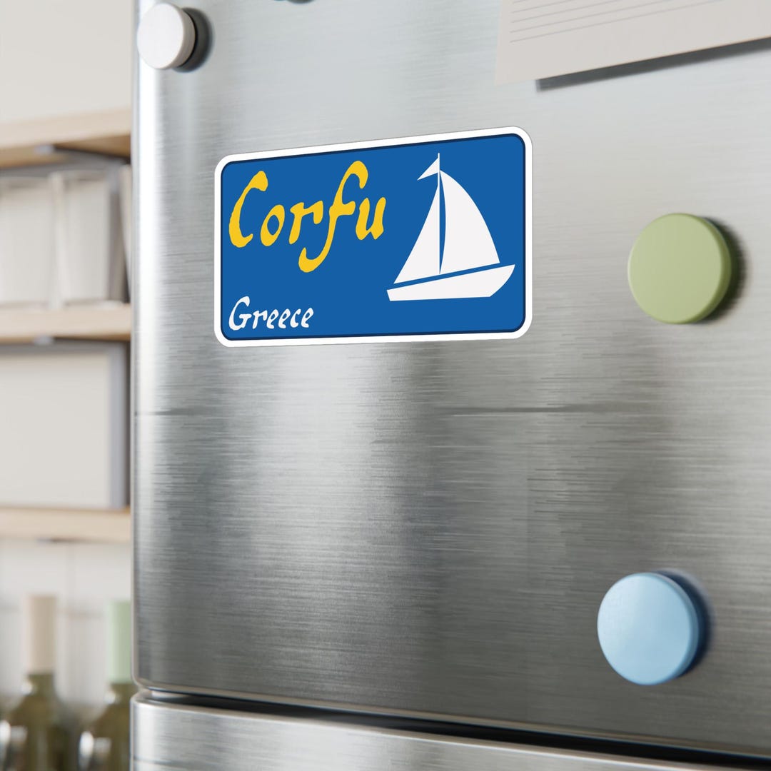 Corfu Greece Travel Sticker (choose From 3) for Laptop, Suitcase, Car ...