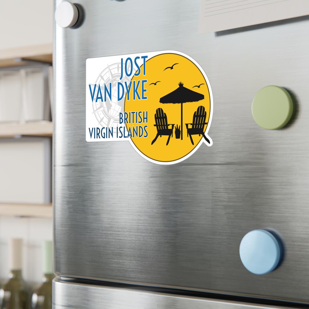 Jost Van Dyke BVI Beach Travel Sticker - Choose From 4 Sizes - Etsy