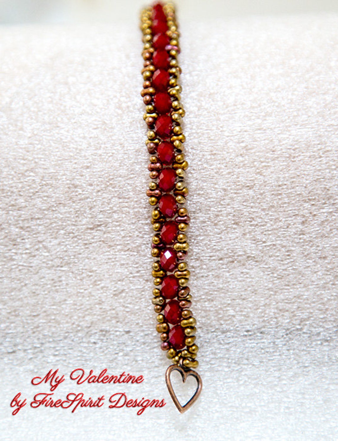My Valentine Beadwoven Bracelet Handmade Bracelet Handwoven Bracelet ...