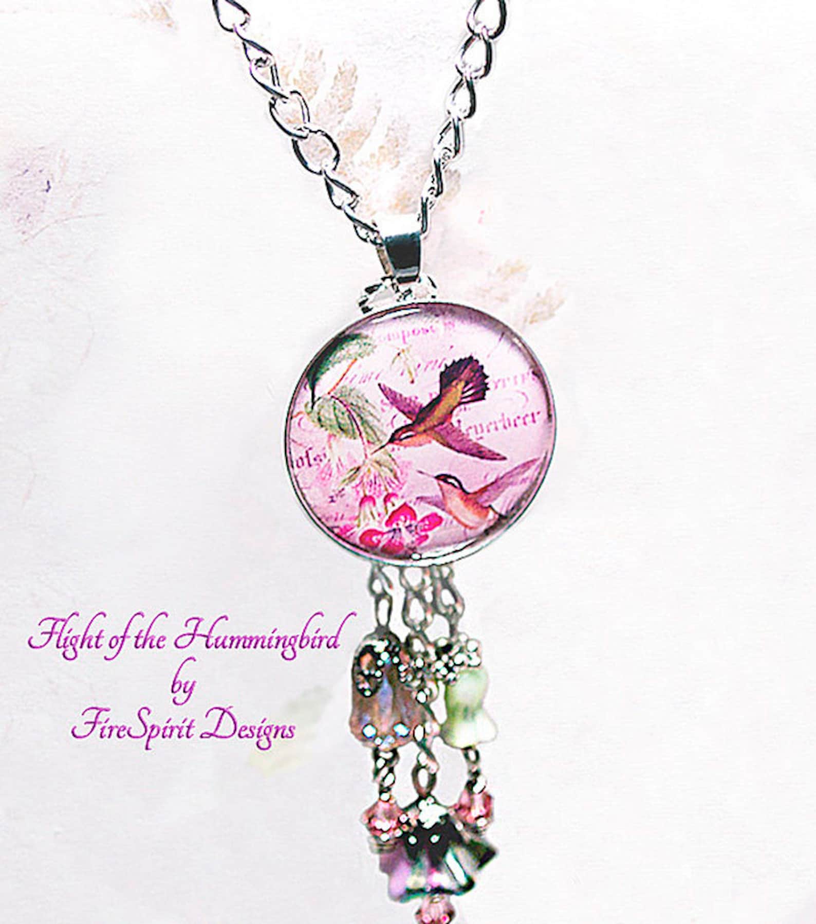 Flight of the Hummingbird- Handmade Necklace, Pendant Necklace, Chain ...