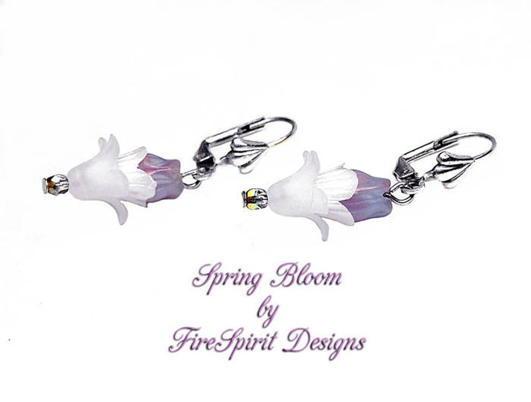 Spring Bloom Handmade Earrings, Handmade Jewelry, Beaded Earrings, Drop ...