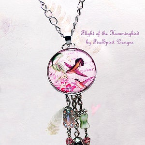Flight of the Hummingbird- Handmade Necklace, Pendant Necklace, Chain ...