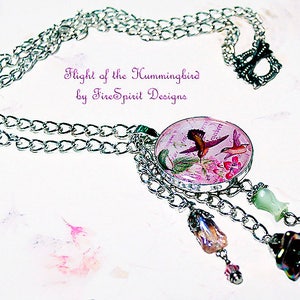 Flight of the Hummingbird- Handmade Necklace, Pendant Necklace, Chain ...