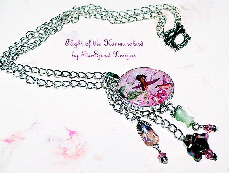 Flight of the Hummingbird- Handmade Necklace, Pendant Necklace, Chain ...