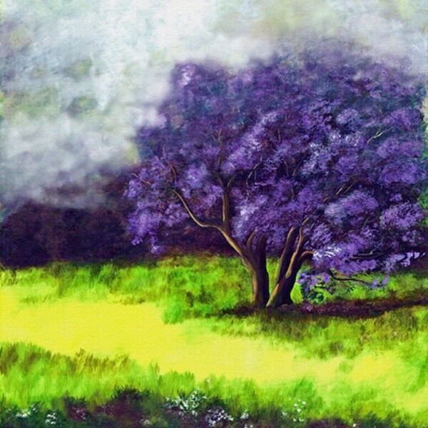Jacaranda Painting - Etsy