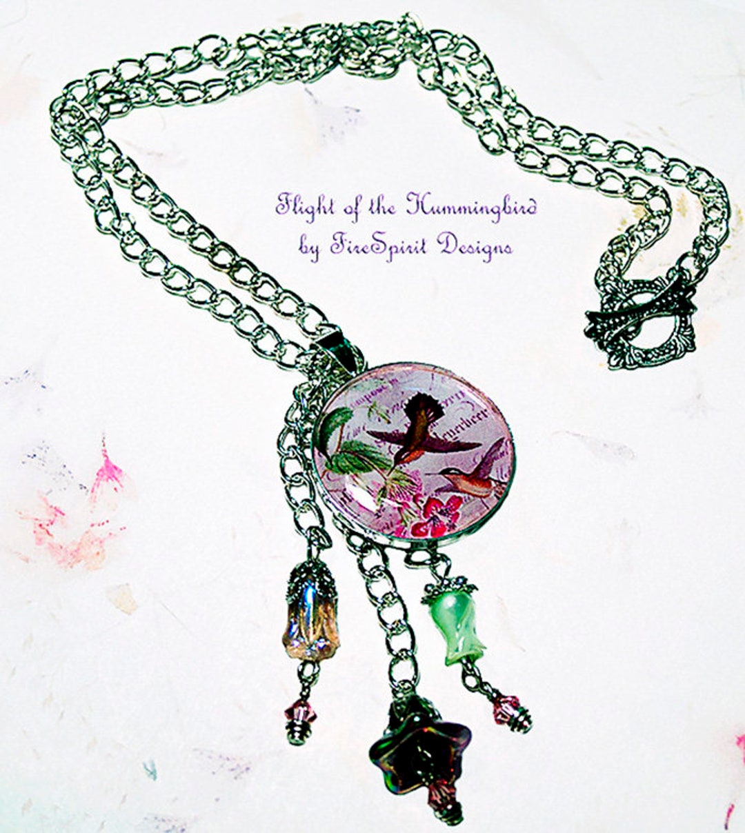 Flight of the Hummingbird- Handmade Necklace, Pendant Necklace, Chain ...