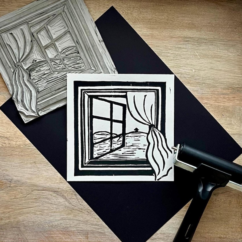 Linoleum Prints - Etsy