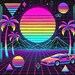 Digital Synthwave Patterns - Etsy