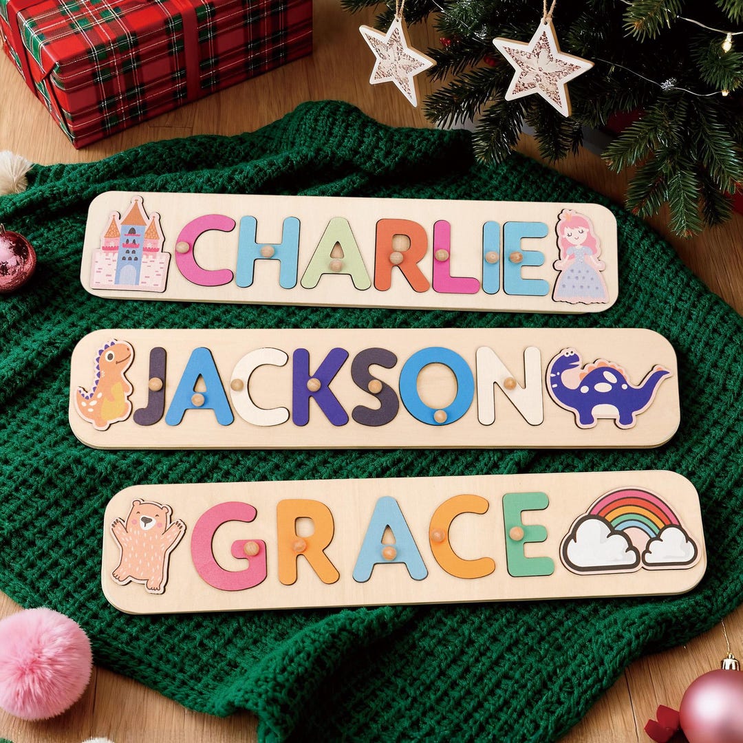 Personalized Baby Name Puzzle, Name Puzzle for Toddler, Baby Room ...