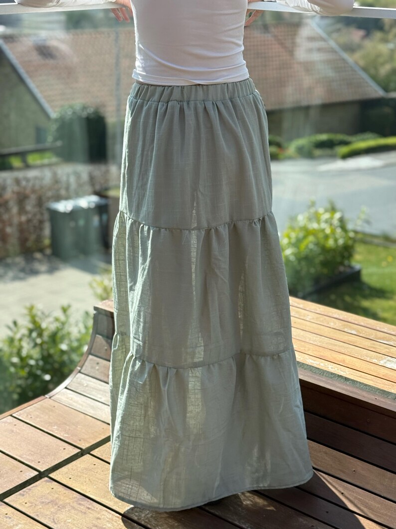 Beginner-friendly Sewing Guide: Long Linen Skirt - Etsy