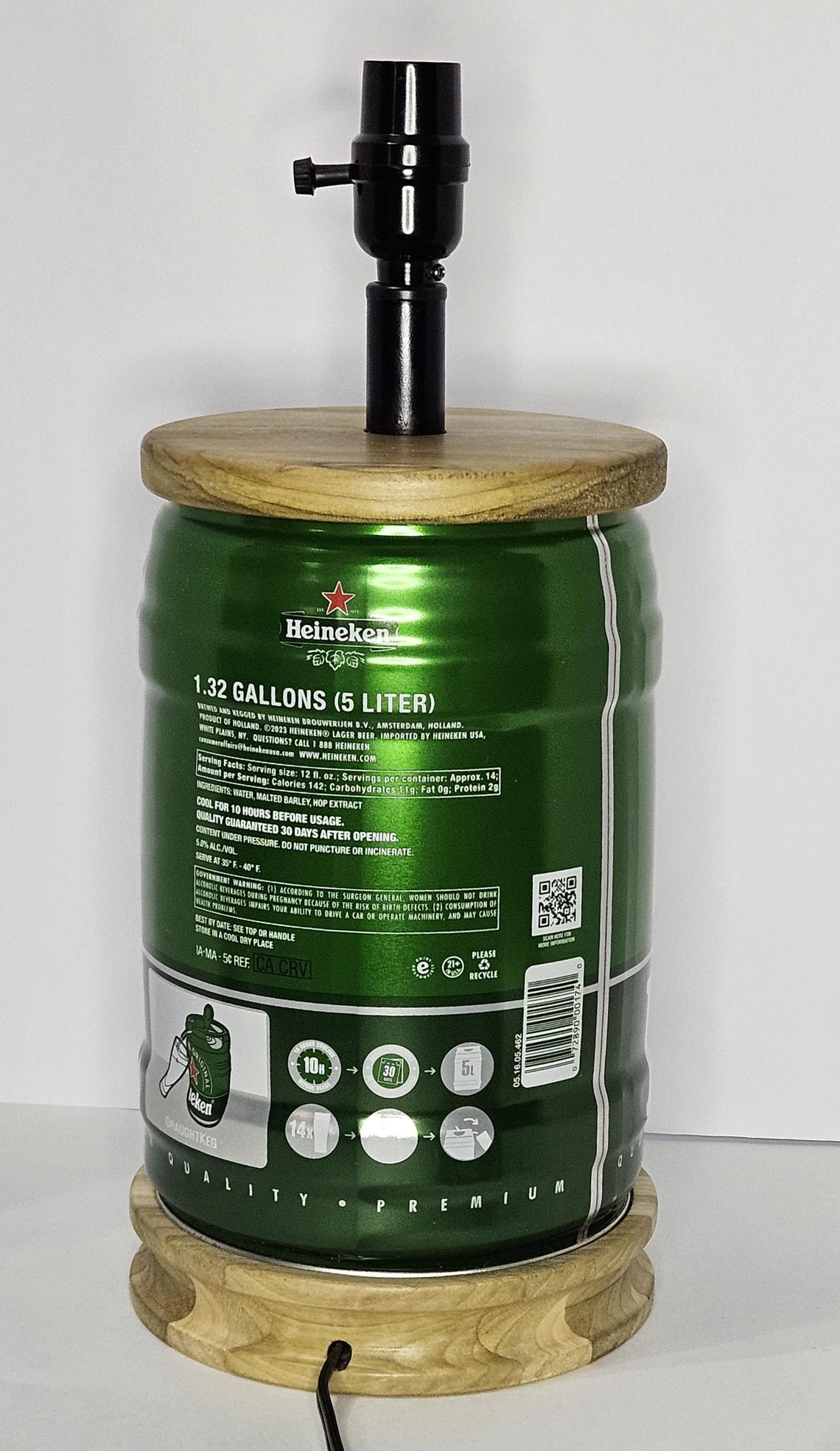 Heineken 5 Liter Keg Lamp - Etsy