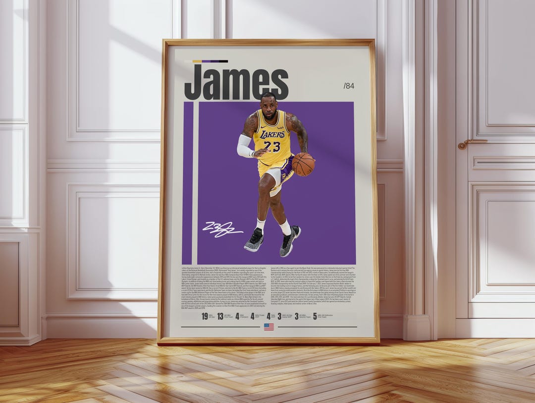 Lebron James Poster, Miami Heat Poster, NBA Poster, Sports Poster, Mid ...
