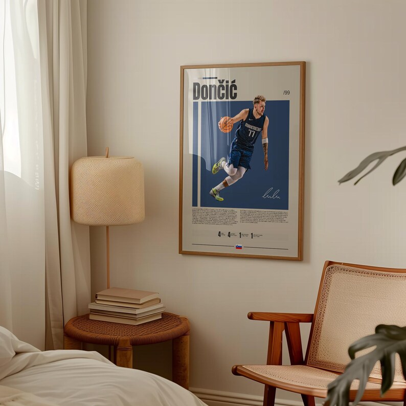 Luka Dončić Poster, Dallas Mavericks Poster, NBA Poster, Sports Poster ...