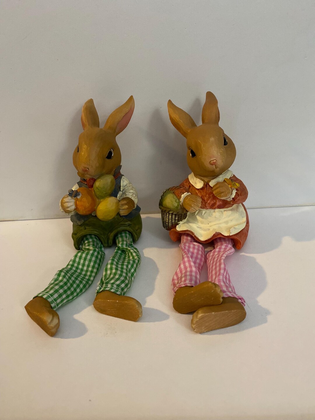 Pair of Shelf Sitters Bunny Rabbits - Etsy
