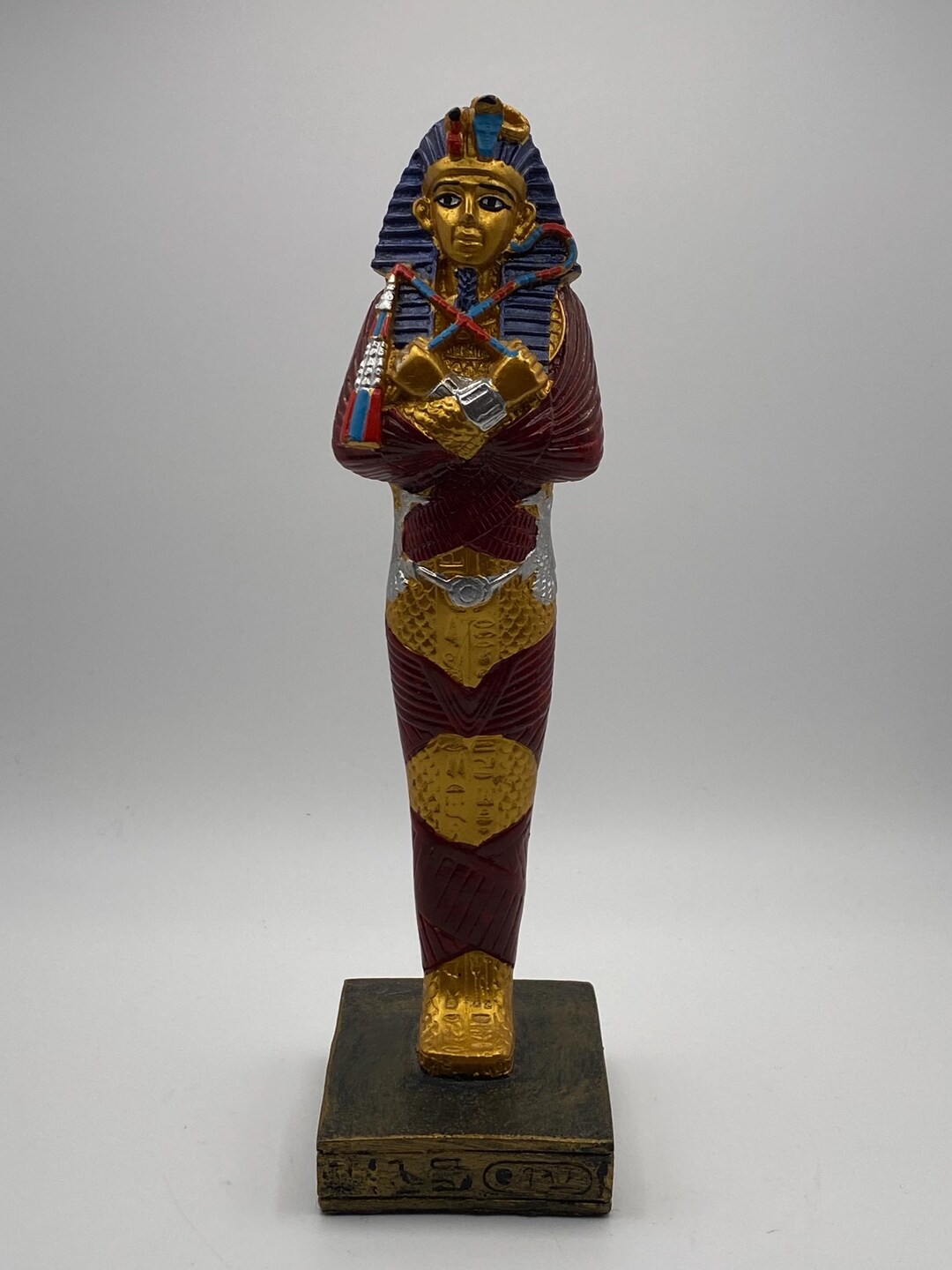 Ancient Egyptian God King Tut Statue Figure 8" Tall - Etsy