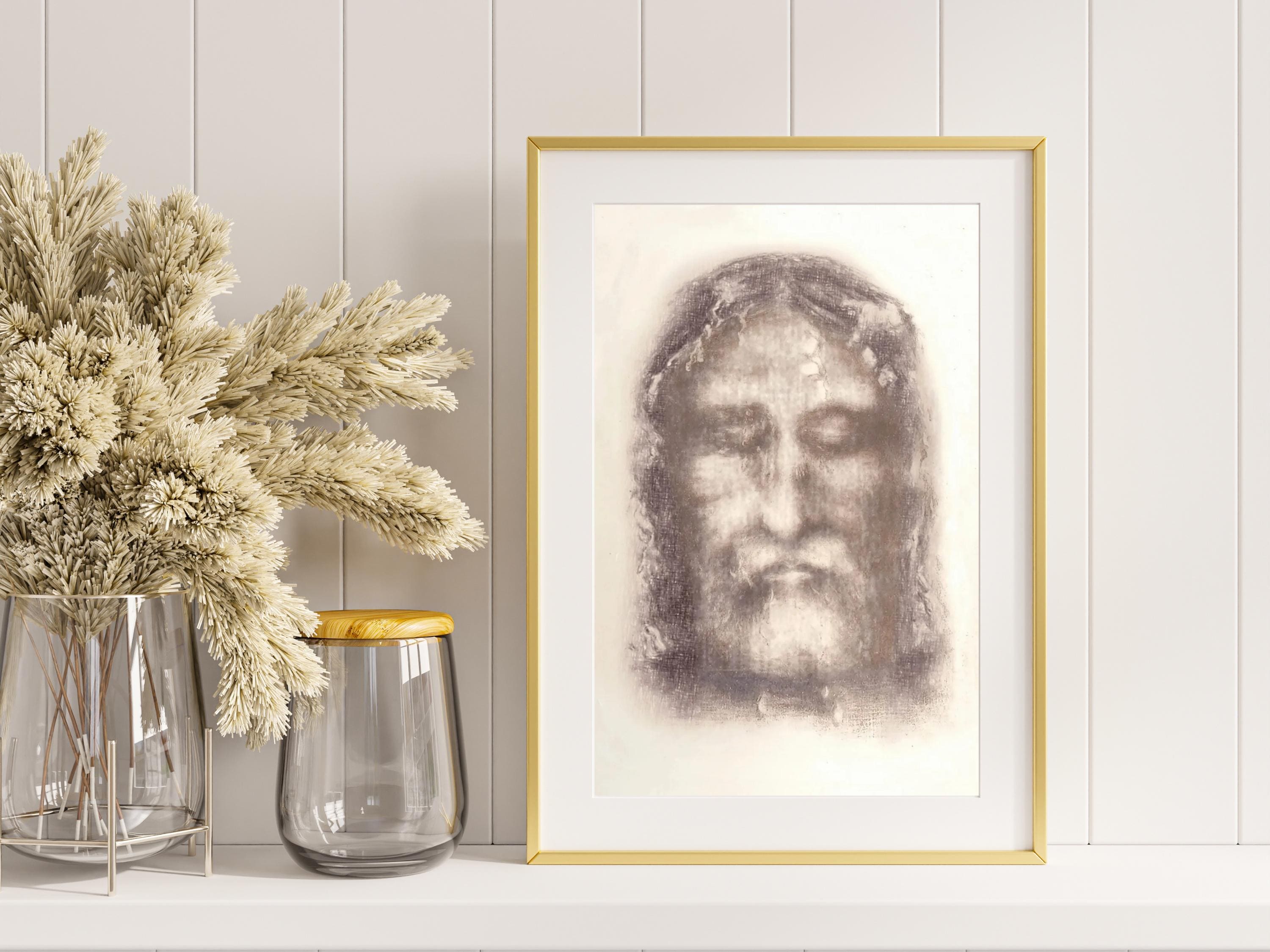 Holy Shroud Face Sketch - Real Face of Jesus, the Shroud of Turin ...