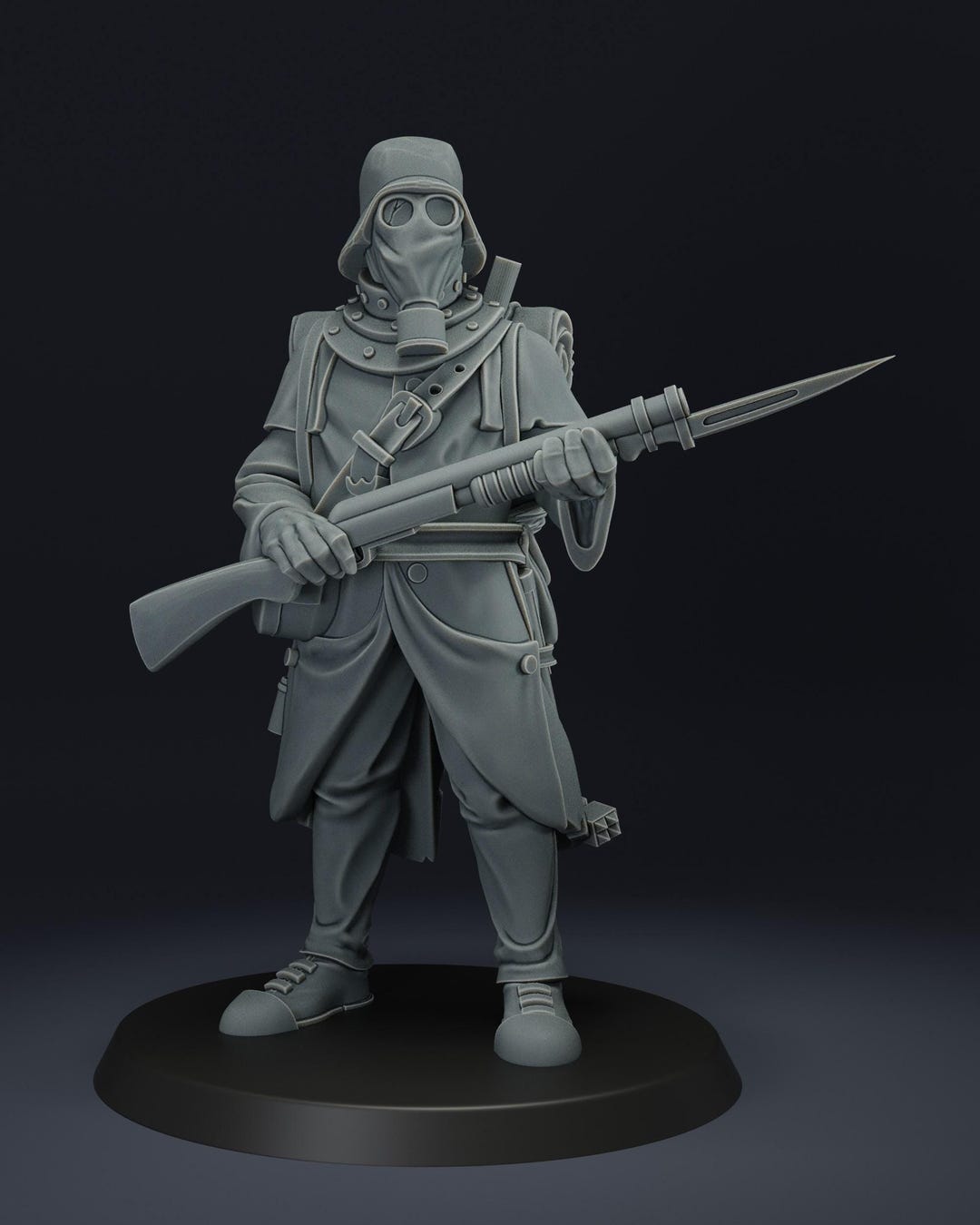 Trench Warrior - 3D Printed Miniature - Wargaming - Trench Grimdark - Etsy