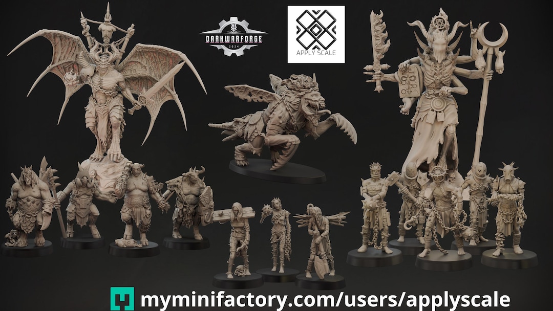 Trench Warfare the Court Warband by Applyscale – 15pcs Resin Miniatures ...