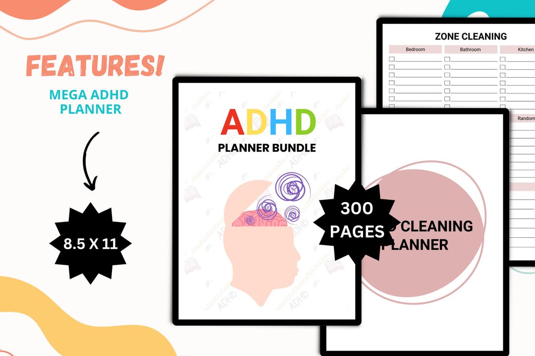 Mega ADHD Planner Bundle |adhd Printable |adhd Life Planner |adhd ...