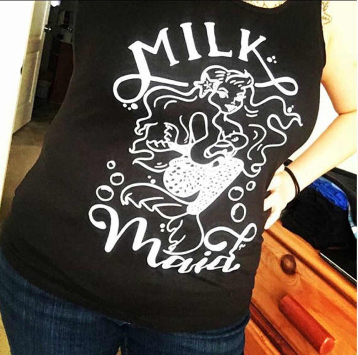 MILK MAID Breastfeeding Mermaid Trendy Mama Tank - Etsy