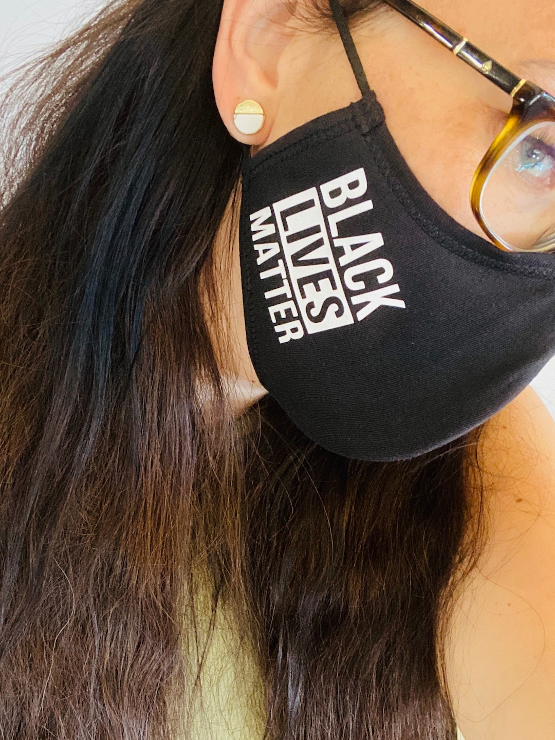 Black Lives Matter Adjustable and Reversible Face Mask BLM Protest Face ...