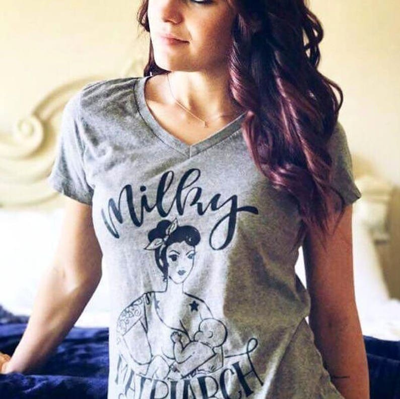 Milky Matriarch Breastfeeding Shirt Milk Maid Milkies Badass Etsy