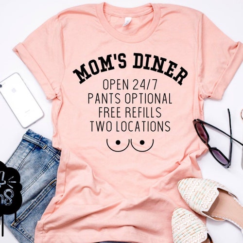 Moms Diner Breastfeeding Shirt Nursing Top Milk Maid Etsy