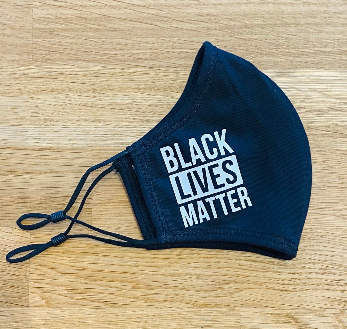 Black Lives Matter Adjustable and Reversible Face Mask BLM - Etsy