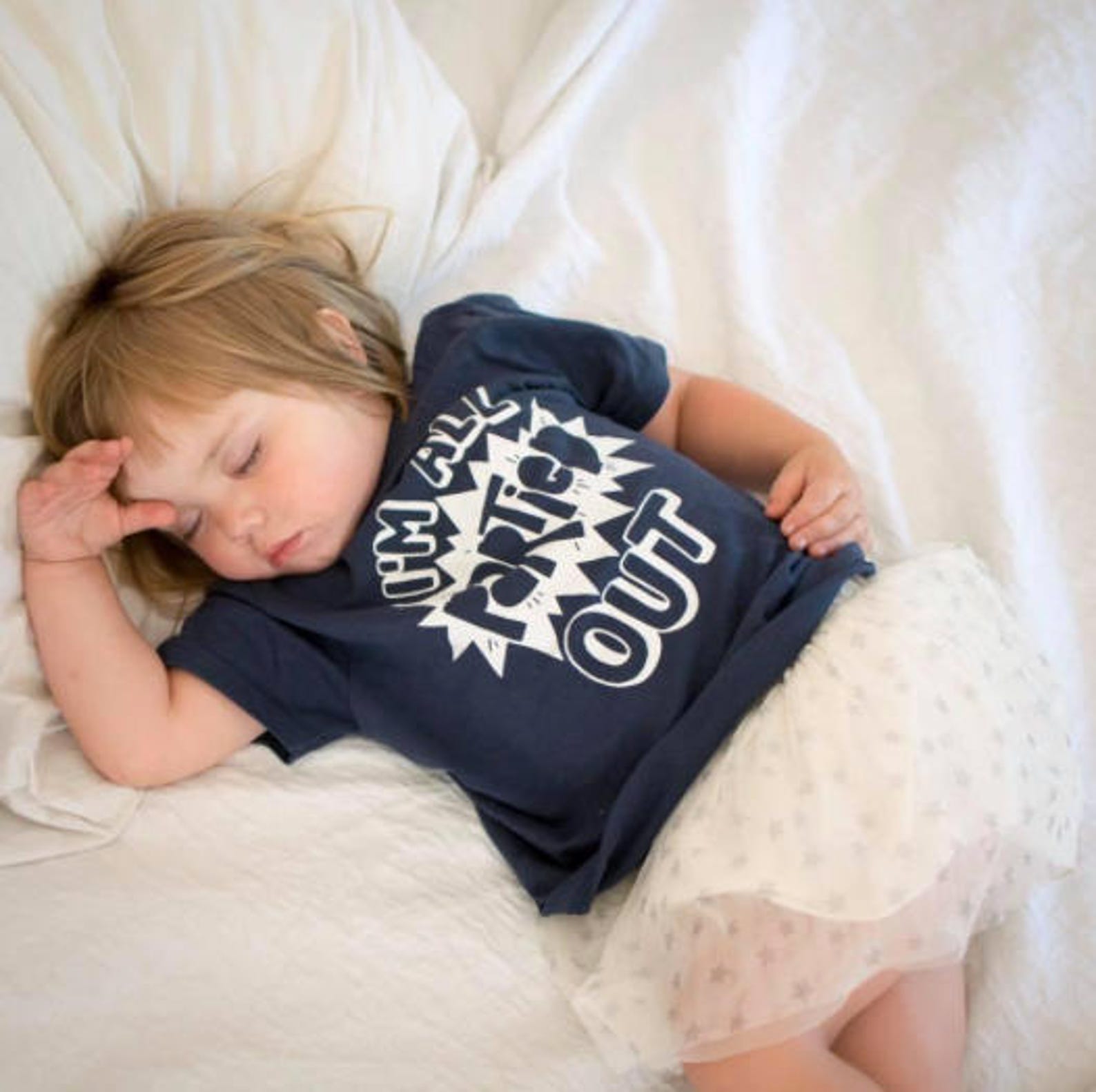 All Partied Out, Kid's Trendy Tee, Toddler Boy, Girl Clothing, Funny ...