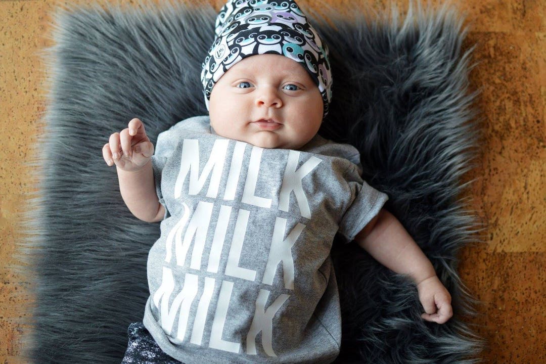 Milk T Tee Shirt Boob Breastmilk Formula Breastfeeding Tee Baby Sassy ...