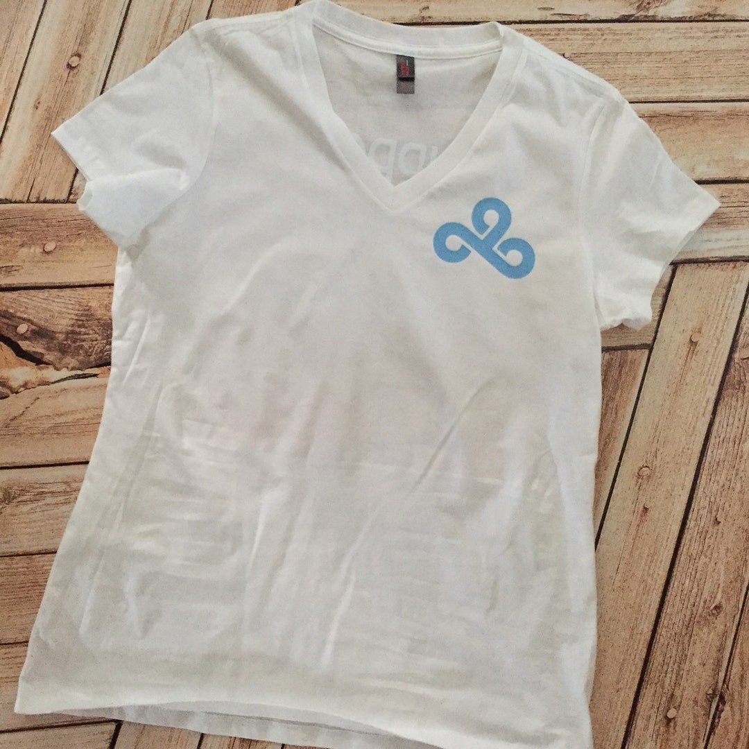 Custom Two-sided V-neck Business Logo Social Networking Tee Shirt ...