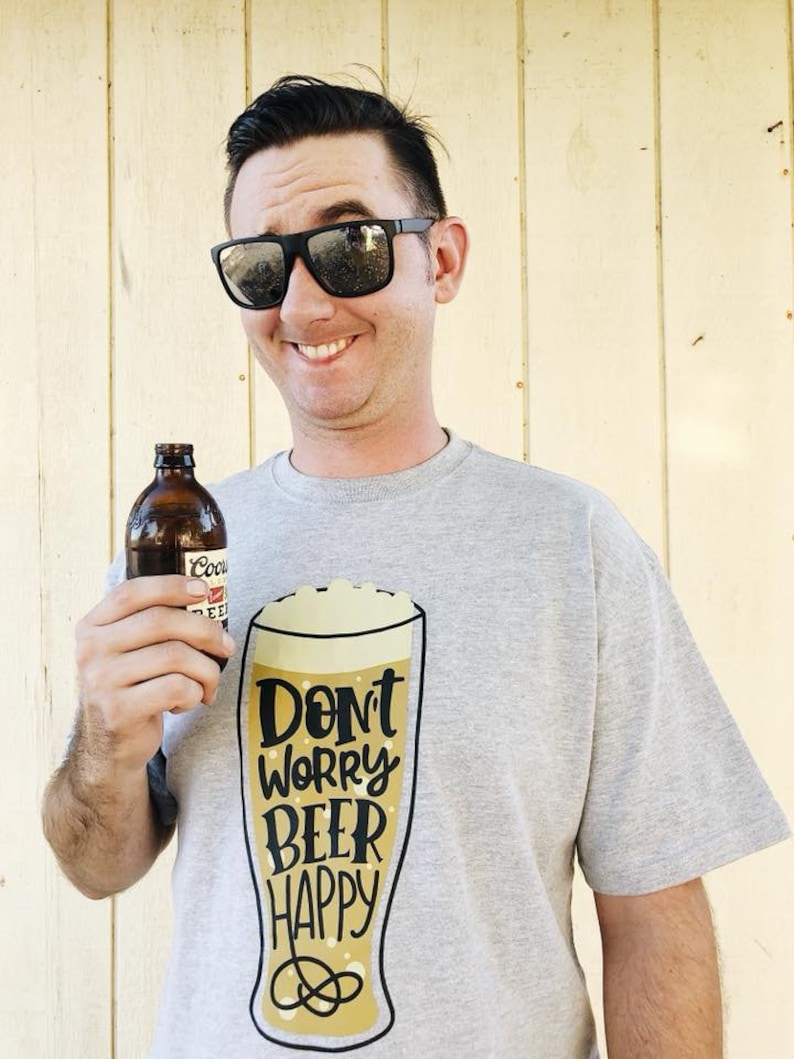 Don't Worry Beer Happy Built in Pop Top Beer Bottle - Etsy