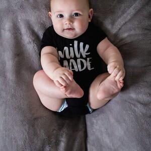 MILK MADE Maid Hipster Baby, Funny Baby Onesies, Baby Shower Gift ...