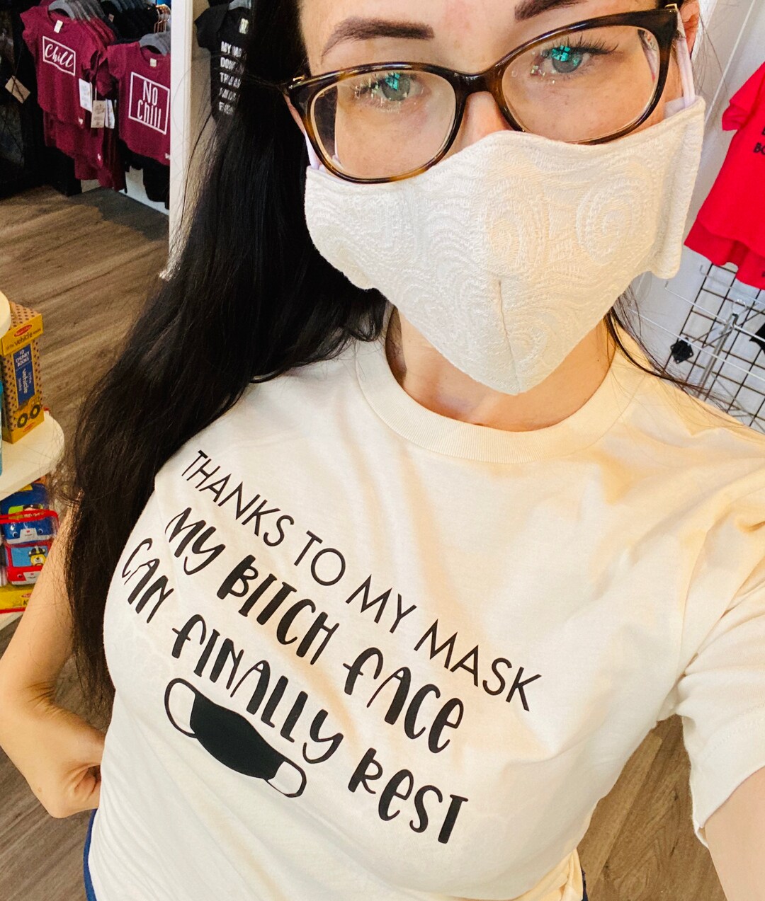Thanks to My Mask My RBF Can Finally Rest. Resting Bitch Face - Etsy