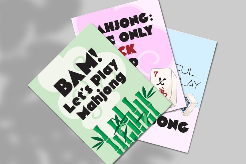 Mahjong Poster - Playful Wall Decor for Game Lovers - the Only Crack I ...