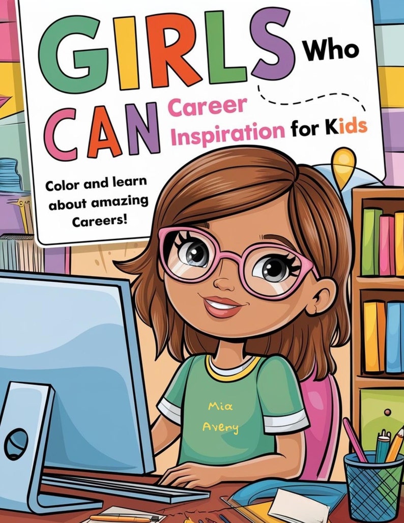Girls Who Can: Empowering Career Inspiration Coloring Book for Kids - Etsy