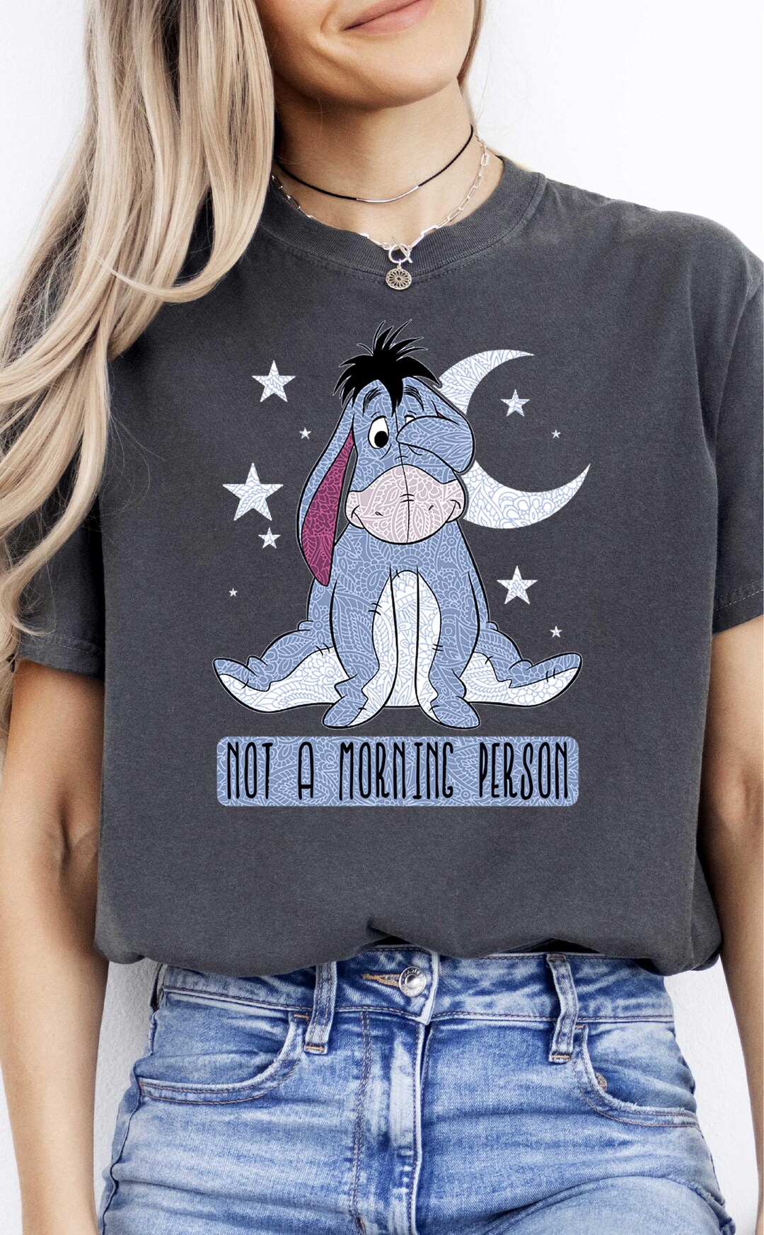 Sleepy Eeyore T-shirt, Not A Morning Person Attire, Funny and Cute ...