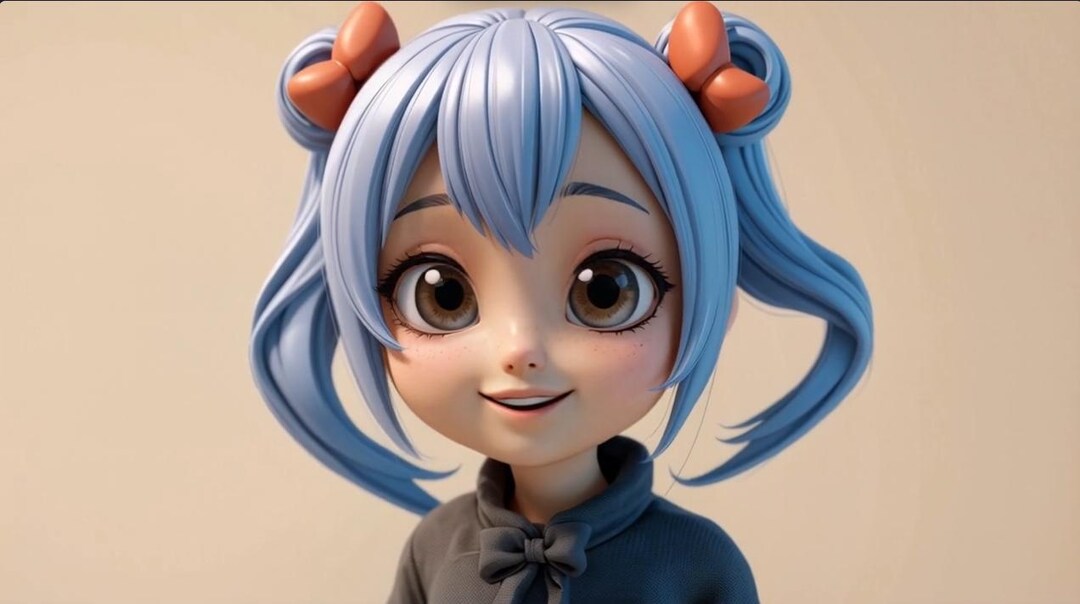 Kawaii Chibi Animated Video Pack 10 Cute 5-second Clips for Stickers ...