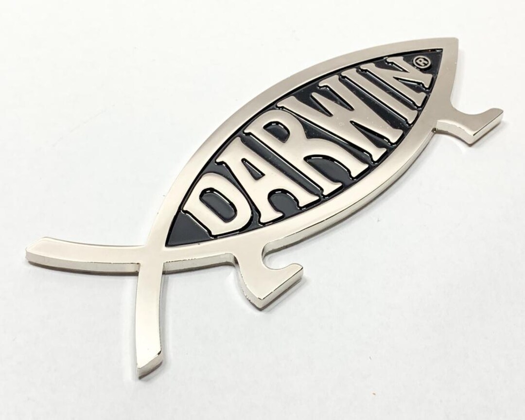 Solid Metal Darwintm Fish Car Emblem - Etsy
