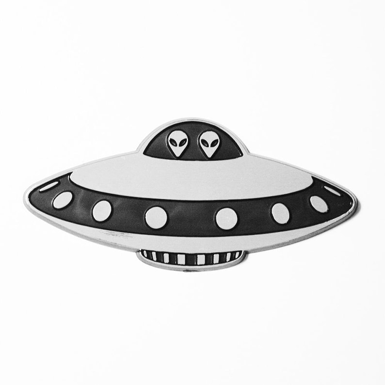 Flying Saucer Stylized UFO Graphic 3D Auto Emblem - Etsy