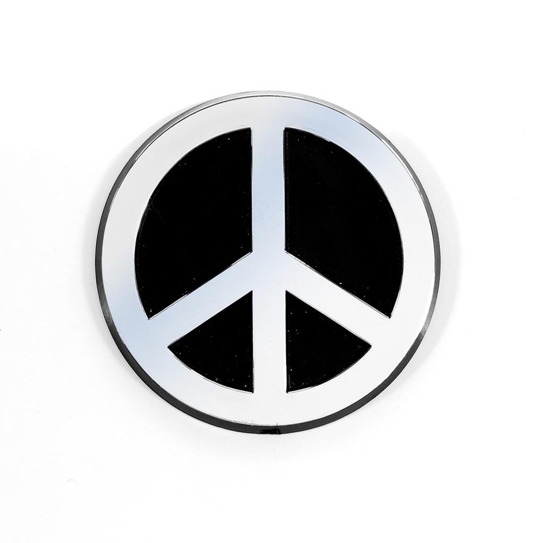 Peace Sign 3D Stick-on Emblem | 4" - Etsy